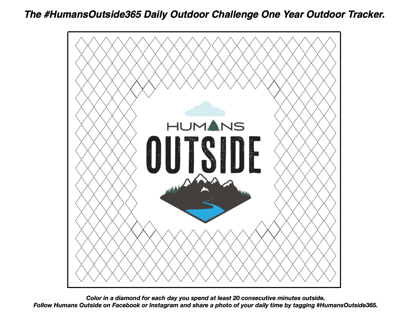 Humans Outside 365 Outdoor Habit Tracker (Download) - Humans Outside